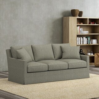 Camilla Sofa Luxury 100% Top Performance Linen Fabric 85.25" - 85.25 - Bed Bath & Beyond - 37122725